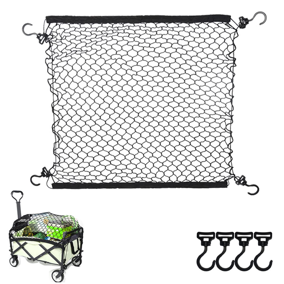 Amazon.com: Cargo Net for Utility Folding Wagon,Garden cart net, Beach ...