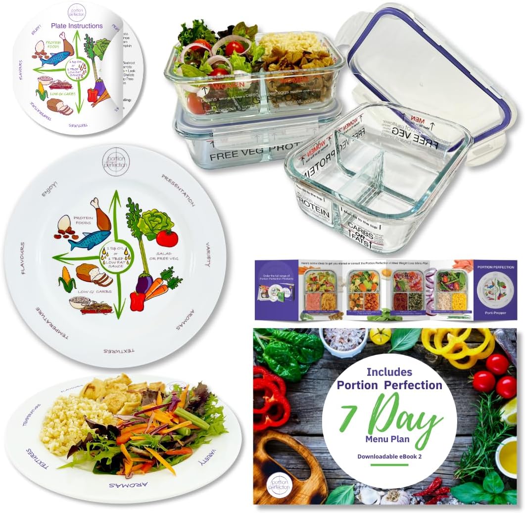 Amazon.com: Portion Perfection Portion Control Container and Plate ...