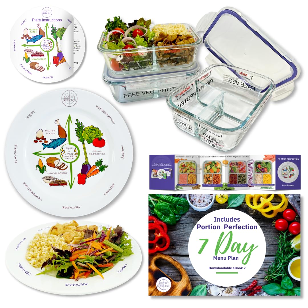Amazon.com | Portion Perfection Portion Control Container and Plate ...