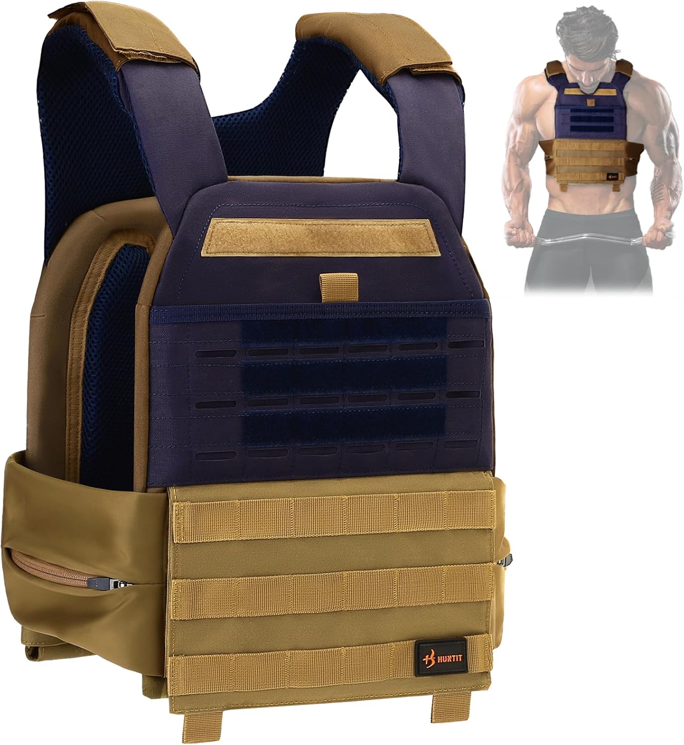 HUNTIT Weighted Vest Adjustable Tactical Weight Vest for Men and Women ...