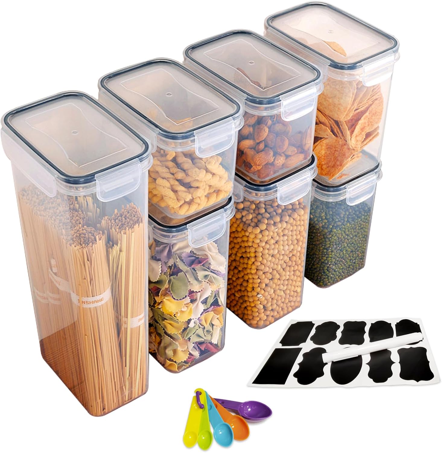 Amazon.com: YIUTERA Airtight Food Storage Containers Set with Lids-7 ...