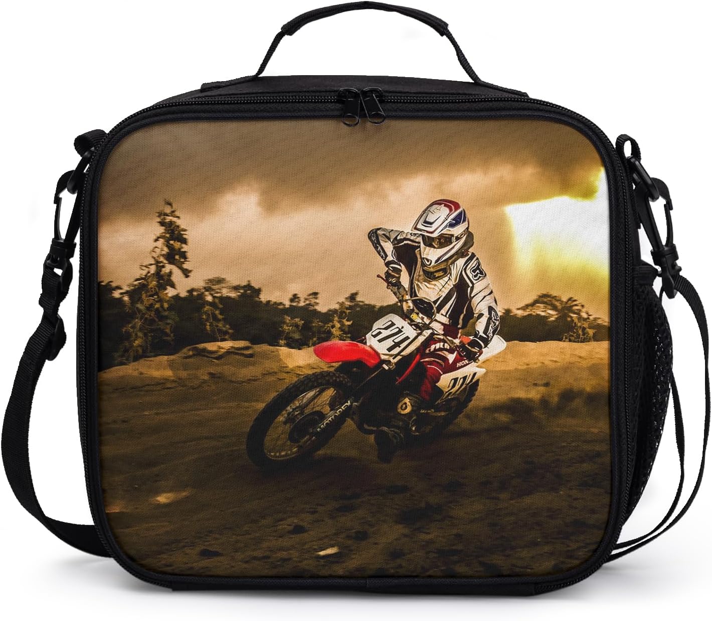 Amazon.com: Nerxy Dirt Bike Insulated Lunch Bag,Motocross Sport ...