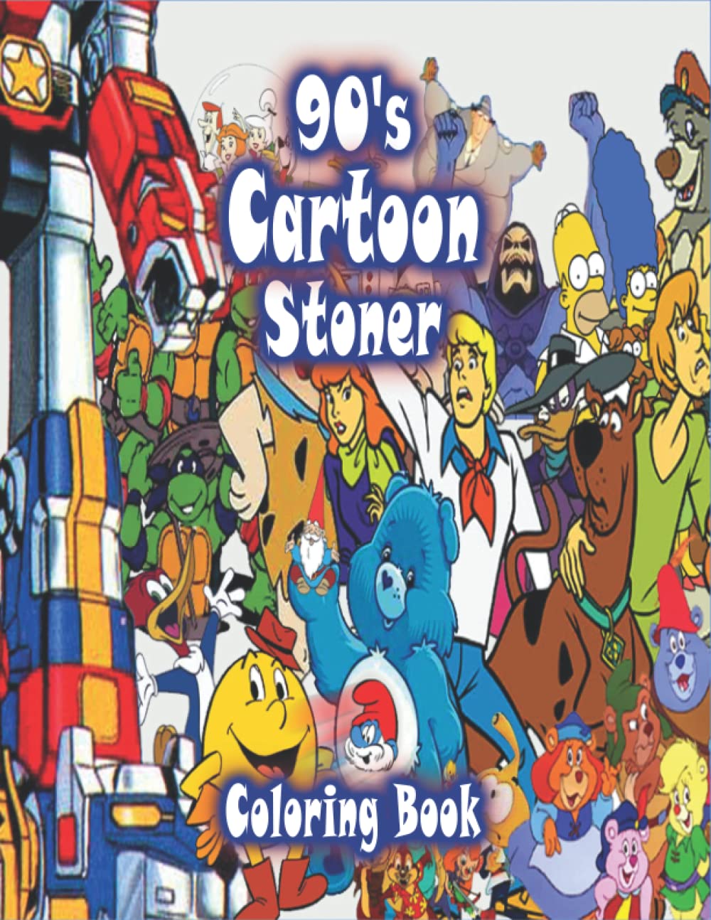 Buy 90s Cartoon Stoner Coloring Book: Trippy Coloring Book For Adults ...