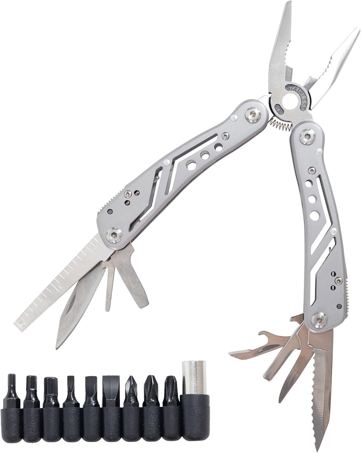 Mad Man Rugged Spring Action Scissor Multi-Tool, 4.1-inch Length, Men's ...