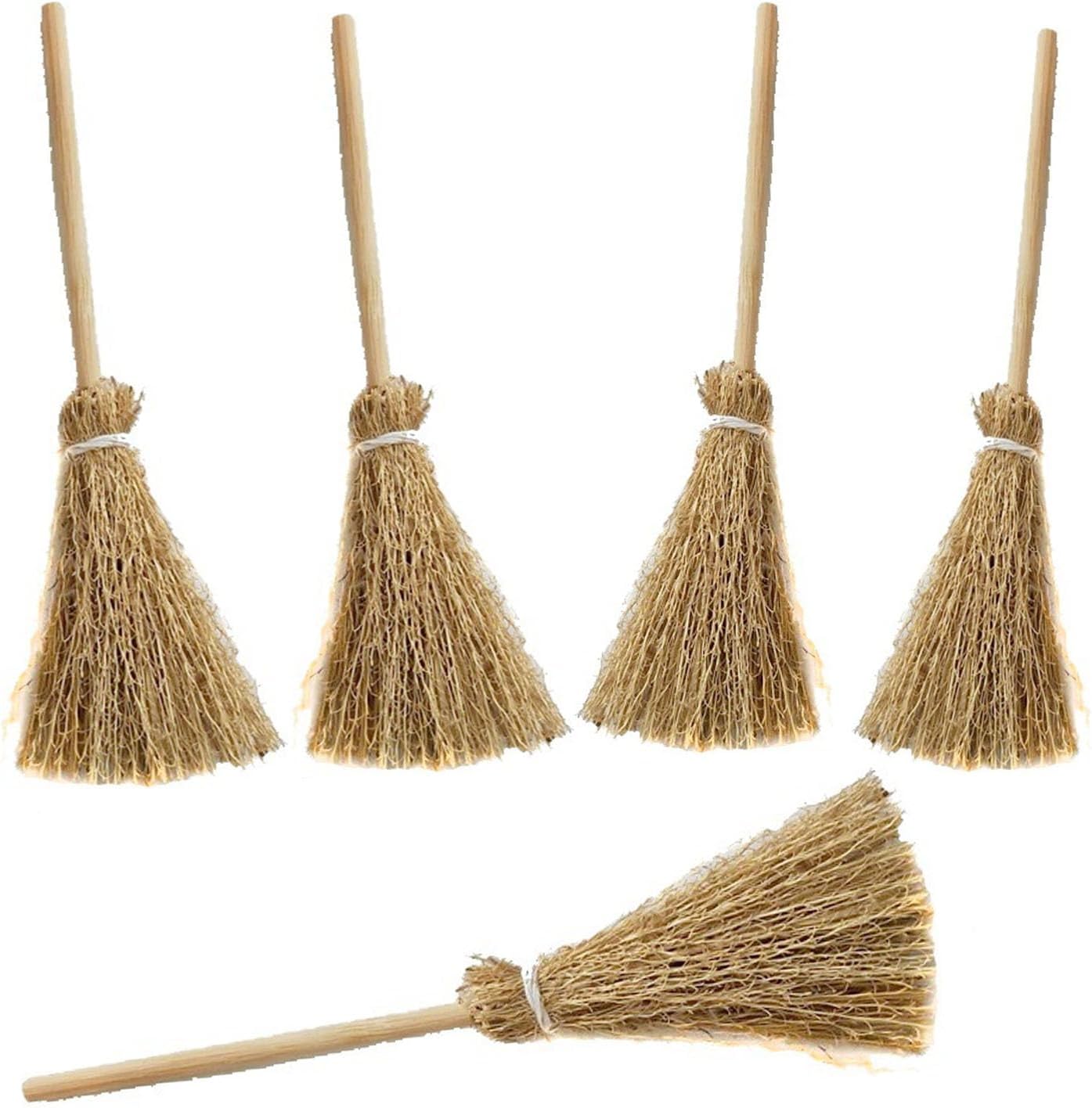 Amazon.com: Mini Broom Halloween Decorations Wizard Accessory for ...