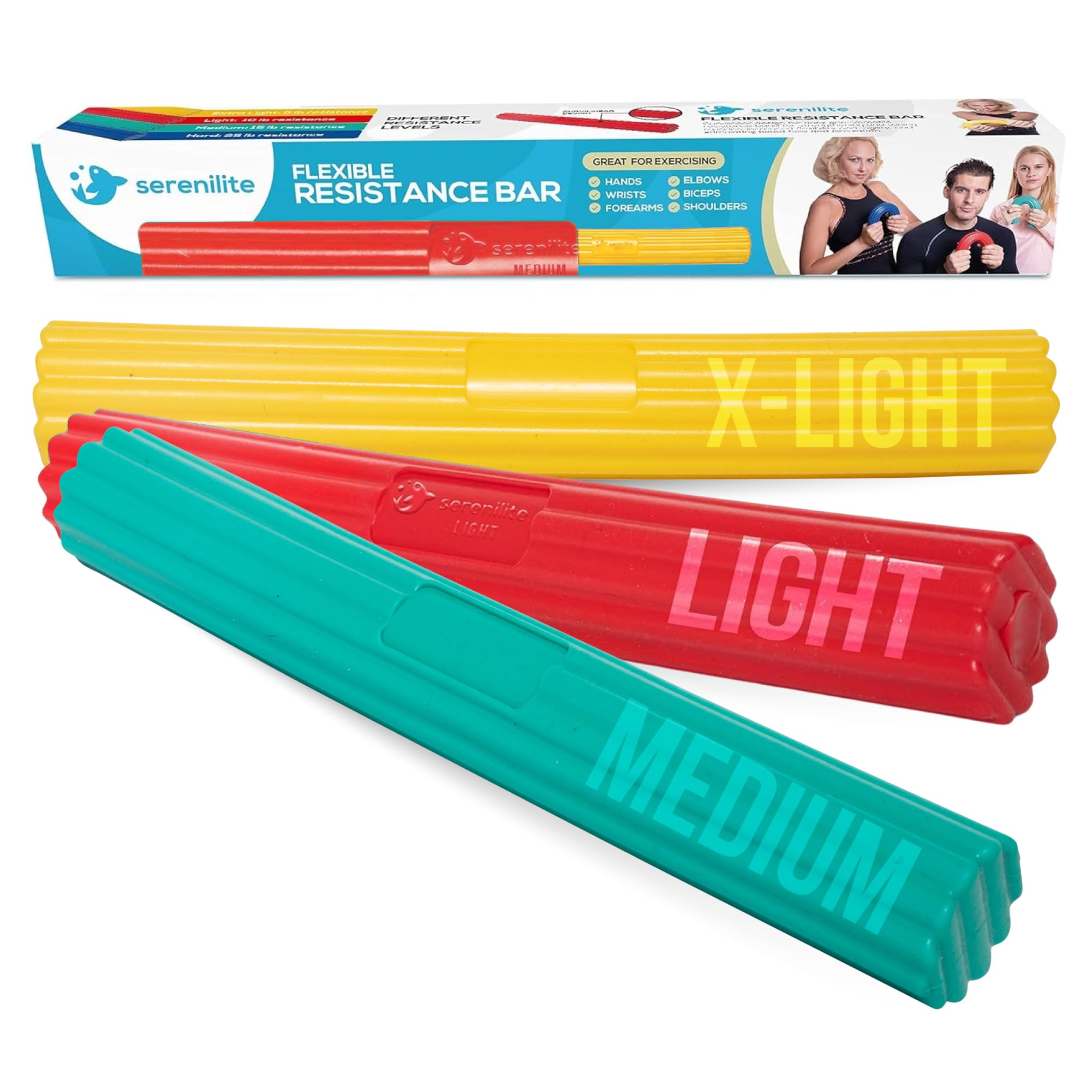 Snapklik.com : Serenilite 3PACK Flexible Resistance Bar For Tennis ...