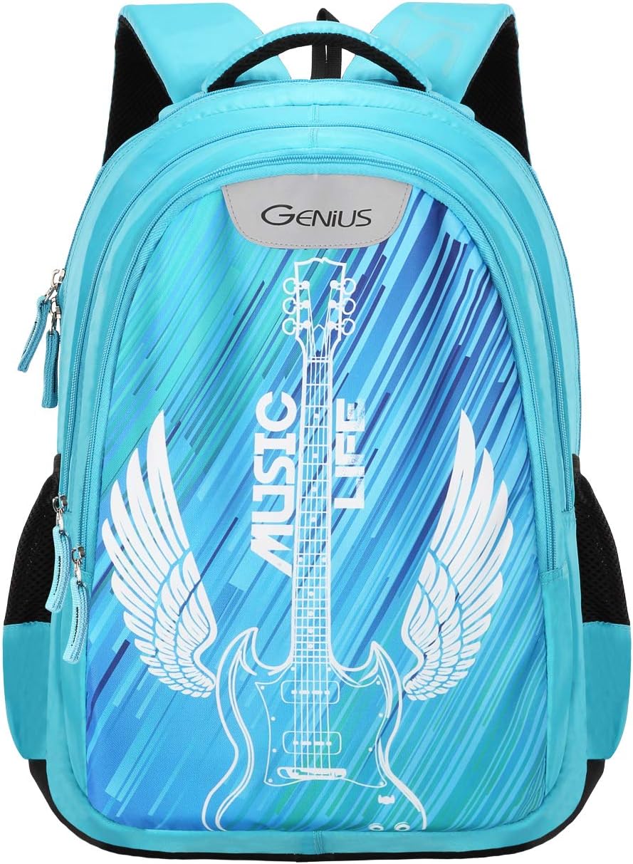 Buy Genius 28 Litres Heavy Metal Backpack Blue at Amazon.in