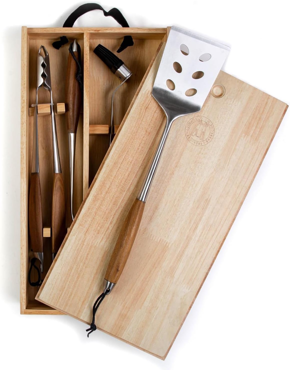 Amazon.com: Schmidt Brothers - BBQ Bonded Teak 4 Piece Grilling ...