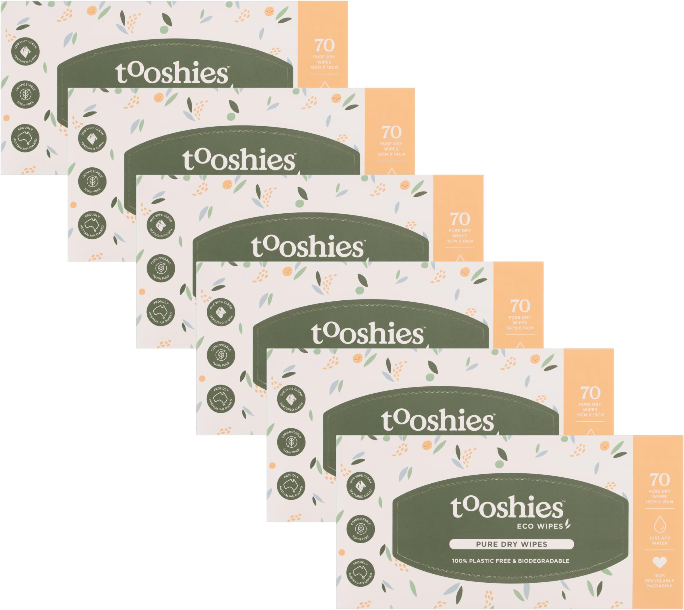 Tooshies ECO Wipes | Pure Dry Wipes | Just add water | 100% Plastic ...