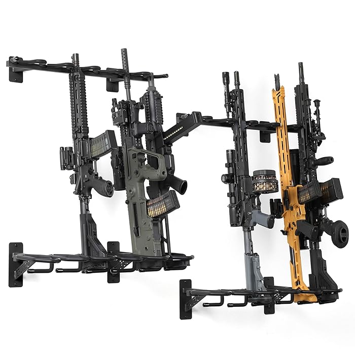 Buy Savior Equipment Wall-Mount Rifle Rack Tactical Shotgun Carbine ...
