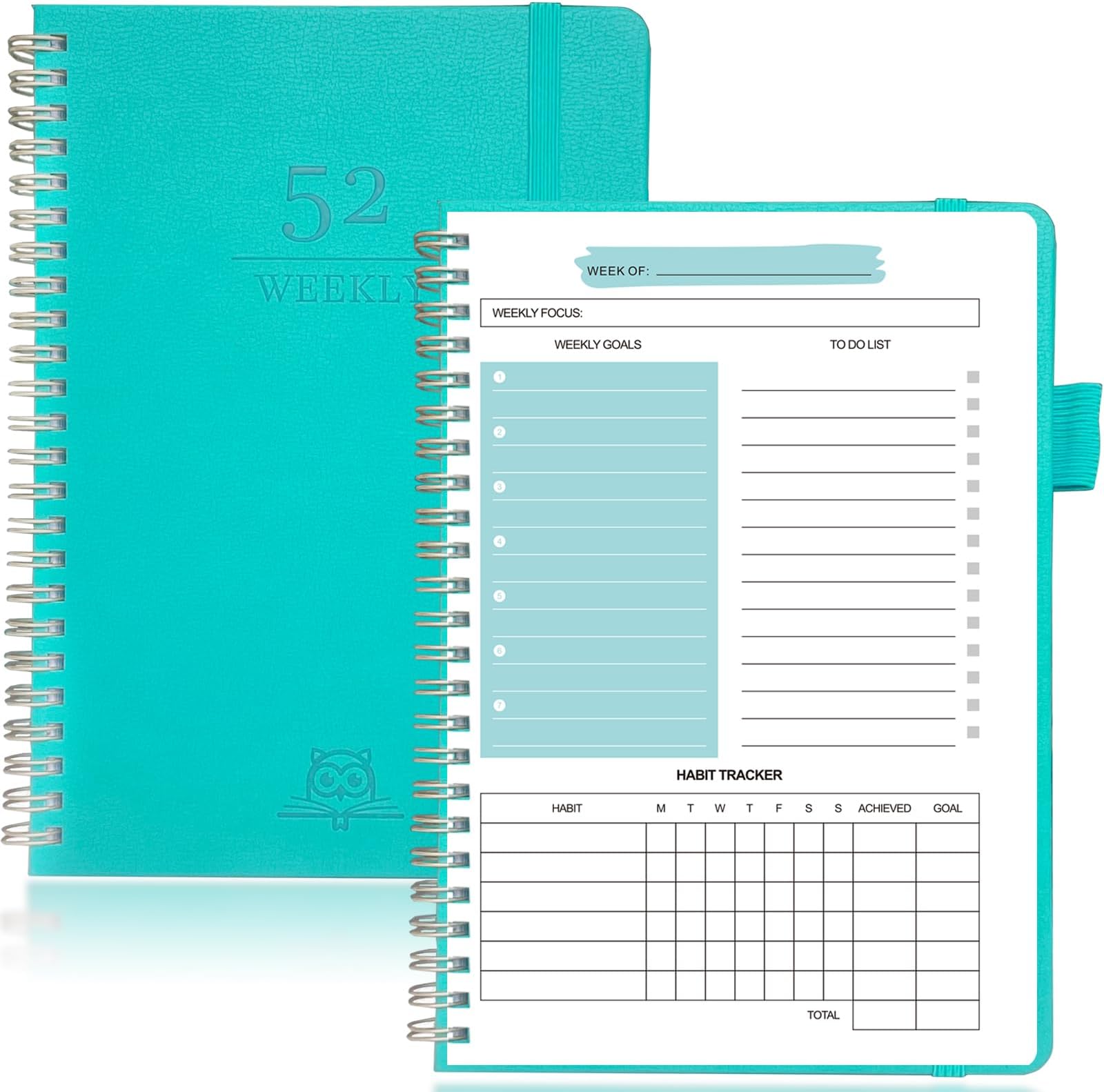 Amazon.com : Weekly Planner Undated, 52 Weeks Goals Schedule Planner ...