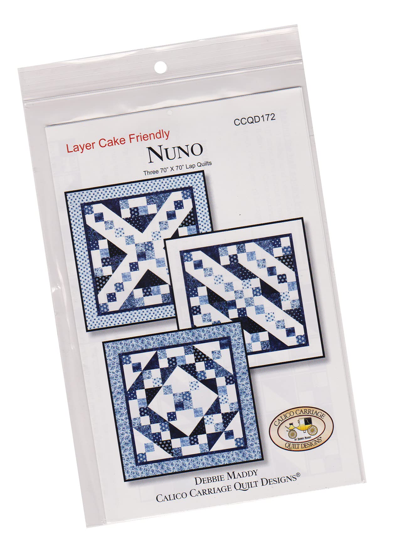 Amazon.com: Calico Carriage Quilt Pattern - Nuno (Three Different ...