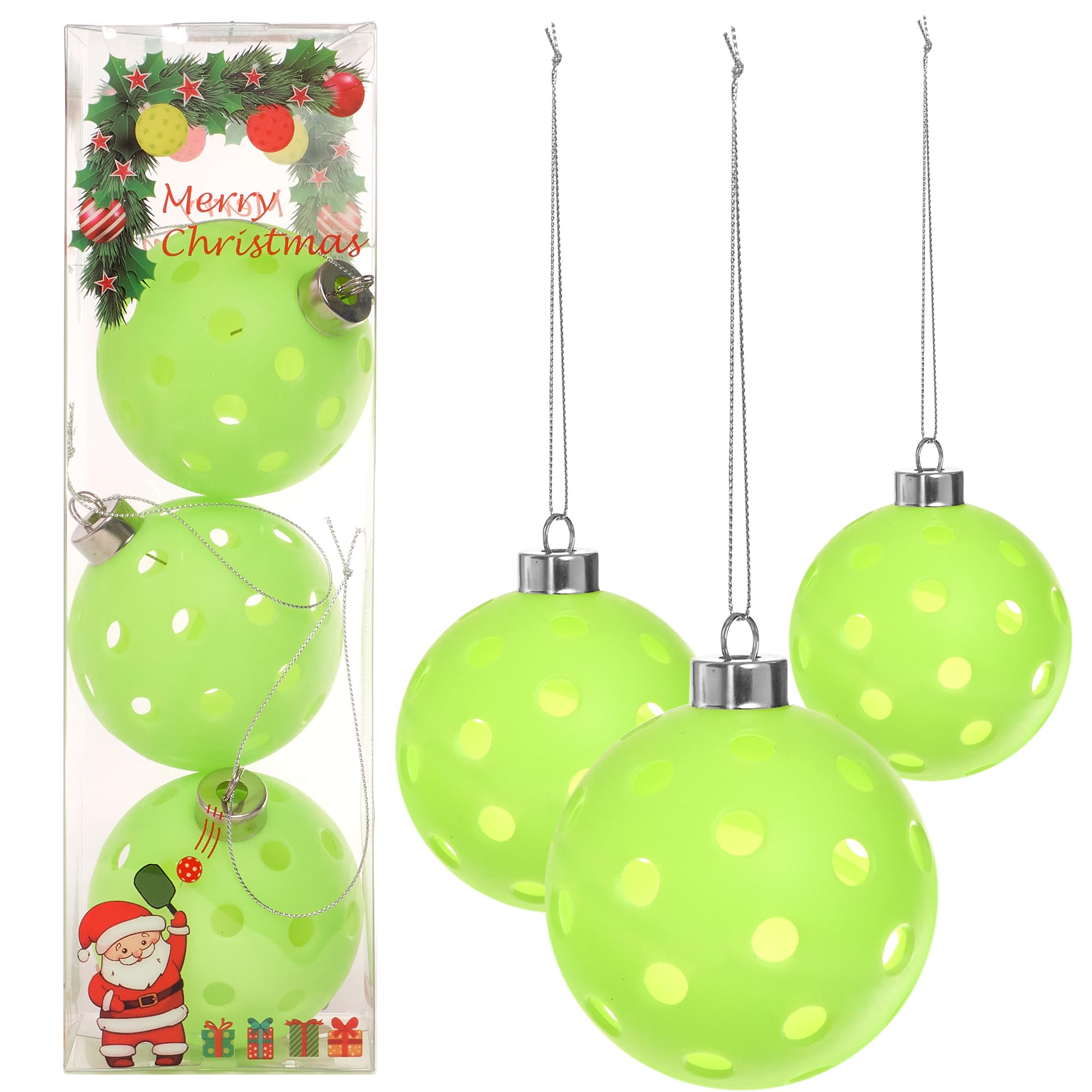 Amazon.com: Pickleball Christmas Ornament Pickleball Ornaments for 2024 ...