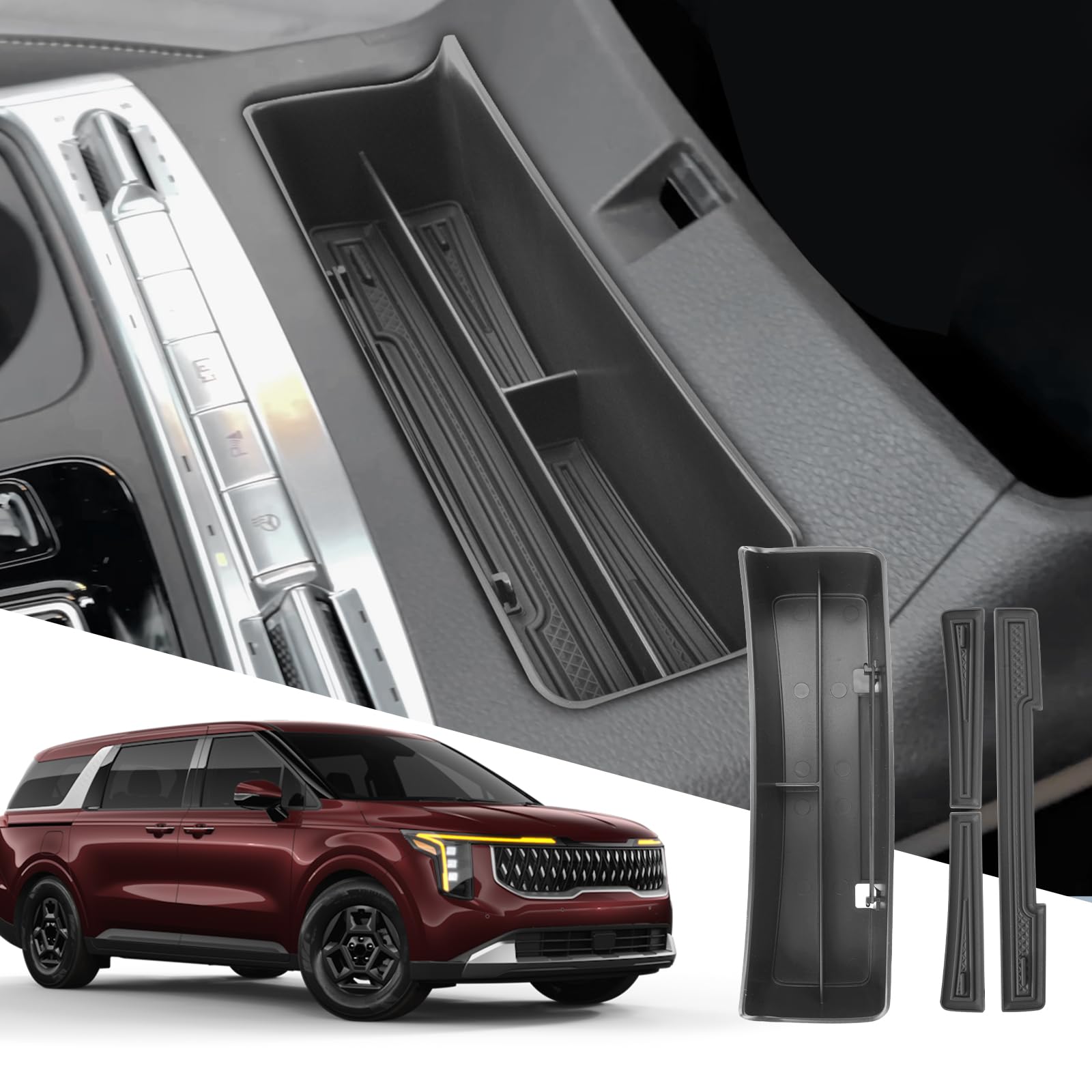 Snapklik.com : For 2022-2024 2025 Kia Carnival Center Console Organizer ...
