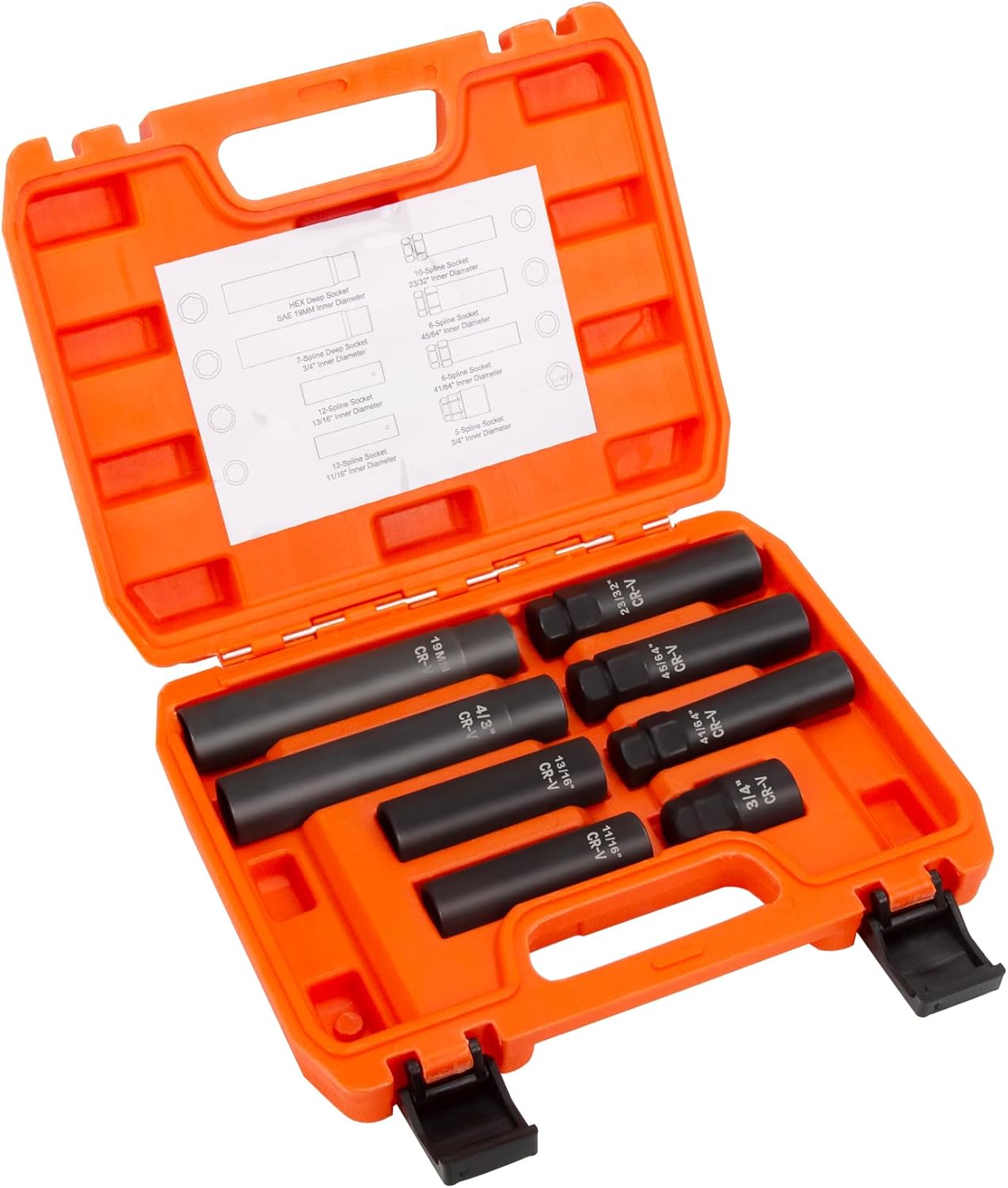 Amazon.com: Spline Socket Set, 8Pc Spline Lug Nuts Key Kit for 5, 6, 7 ...