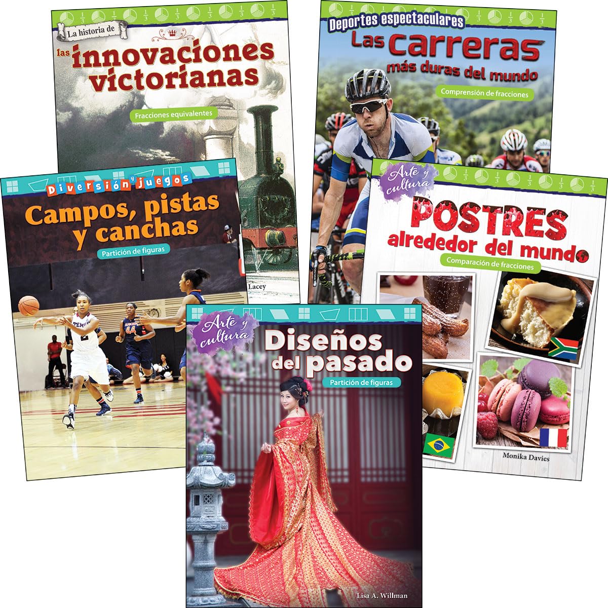 Fractions Grades 2-3 Spanish: 5-Book Set (Mathematics in the Real World ...