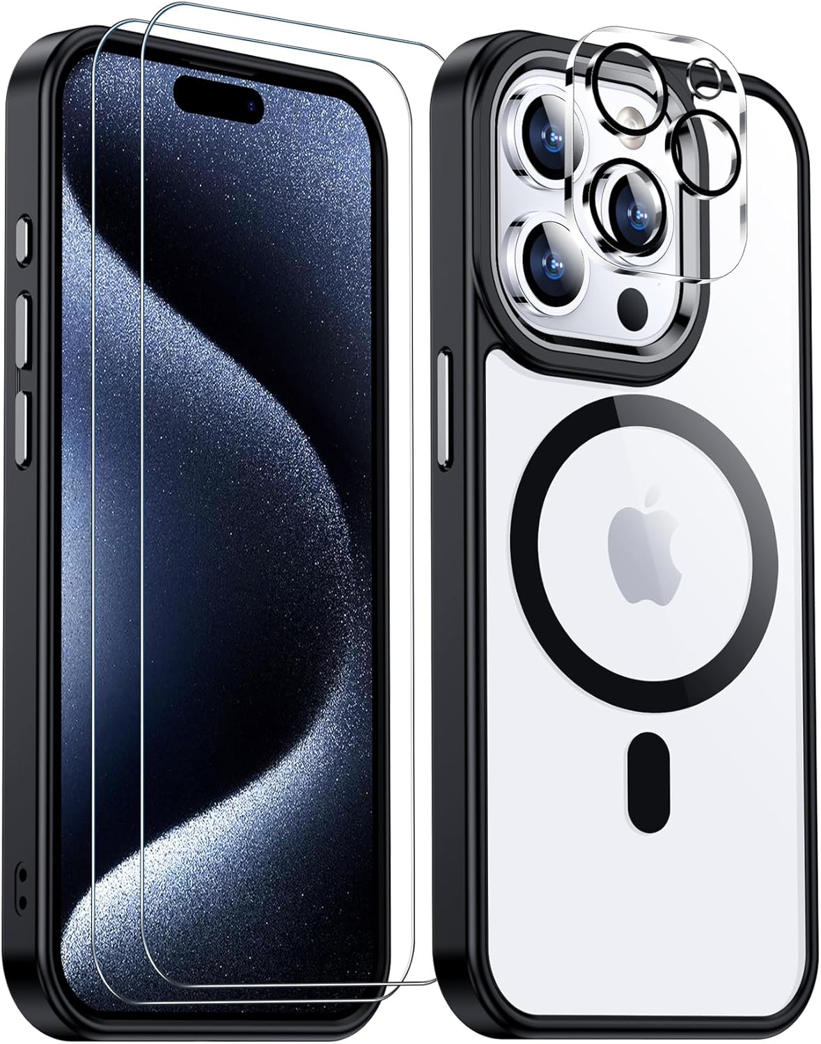 Amazon.com: Temdan Magnetic for iPhone 15 Pro Max Case Clear ...