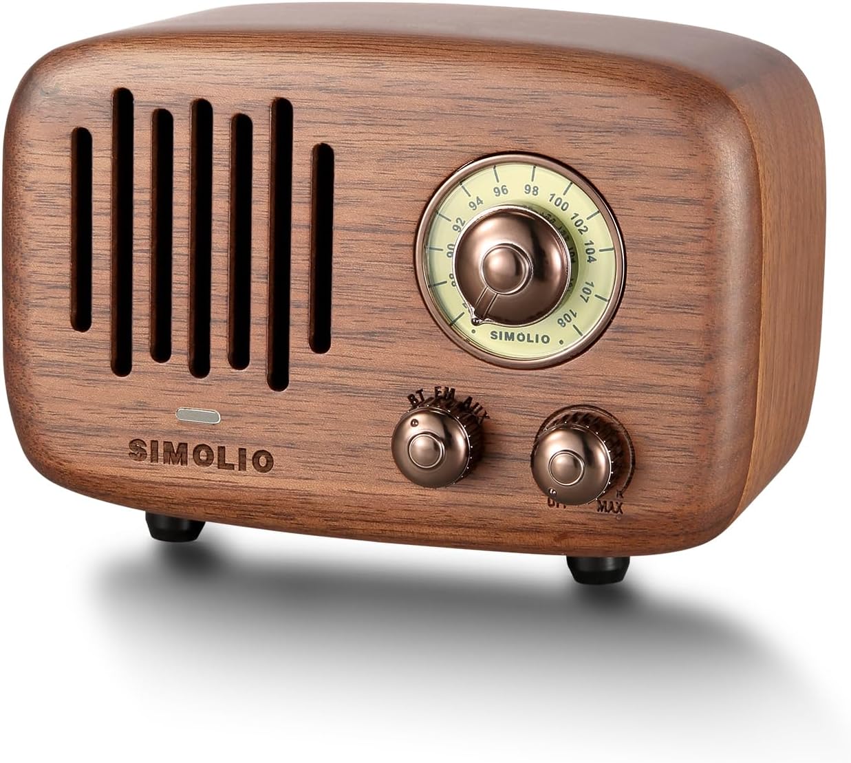 Amazon.com: Amazon Basics Vintage Retro Bluetooth Speaker : Electronics