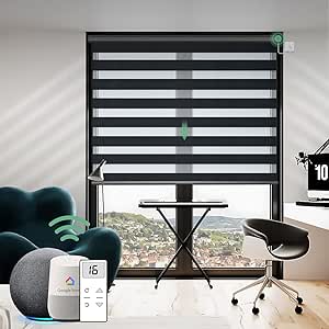 Amazon.co.jp: Yoolax Electric Dimmable Roll Curtain, Roll Screen, Power ...