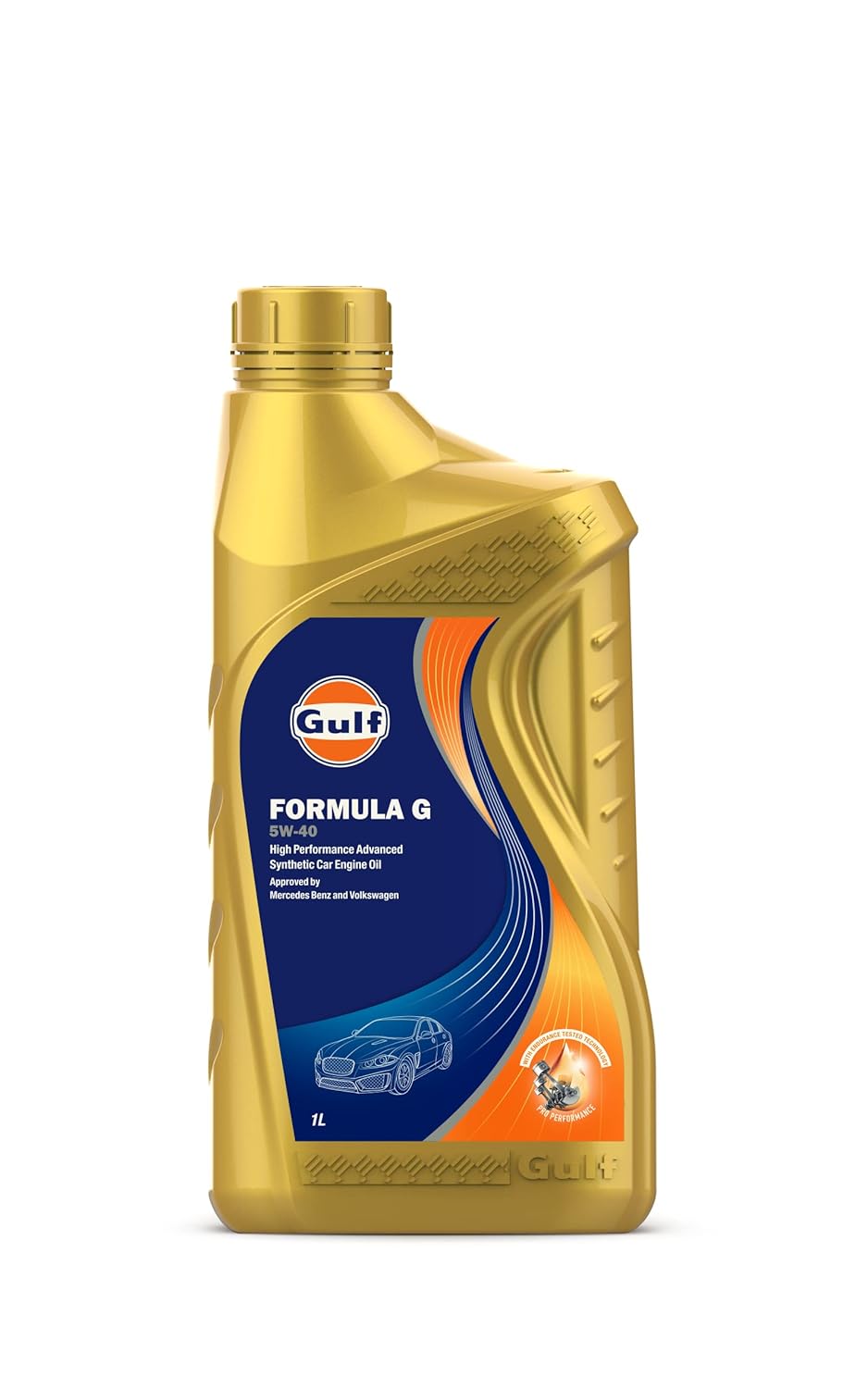 GULF Formula G 5W-40 - [1 L] High Performance Advanced Fully Synthetic API SN and ACEA A3/B4 Car ...