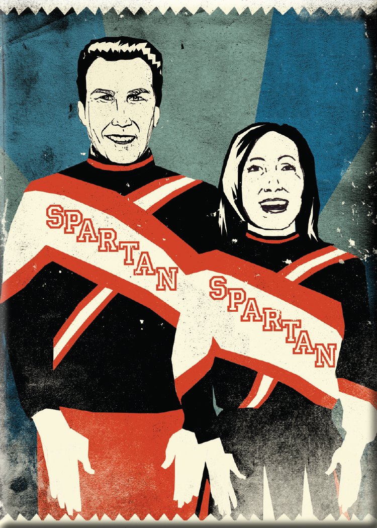 Snapklik.com : Saturday Night Live Spartan Cheerleaders Refrigerator Magnet