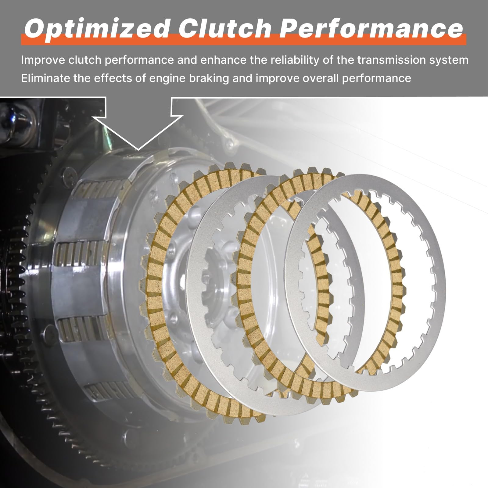 Snapklik.com : Big Twin Extra Clutch Friction Steel Plates 17pcs Clutch ...