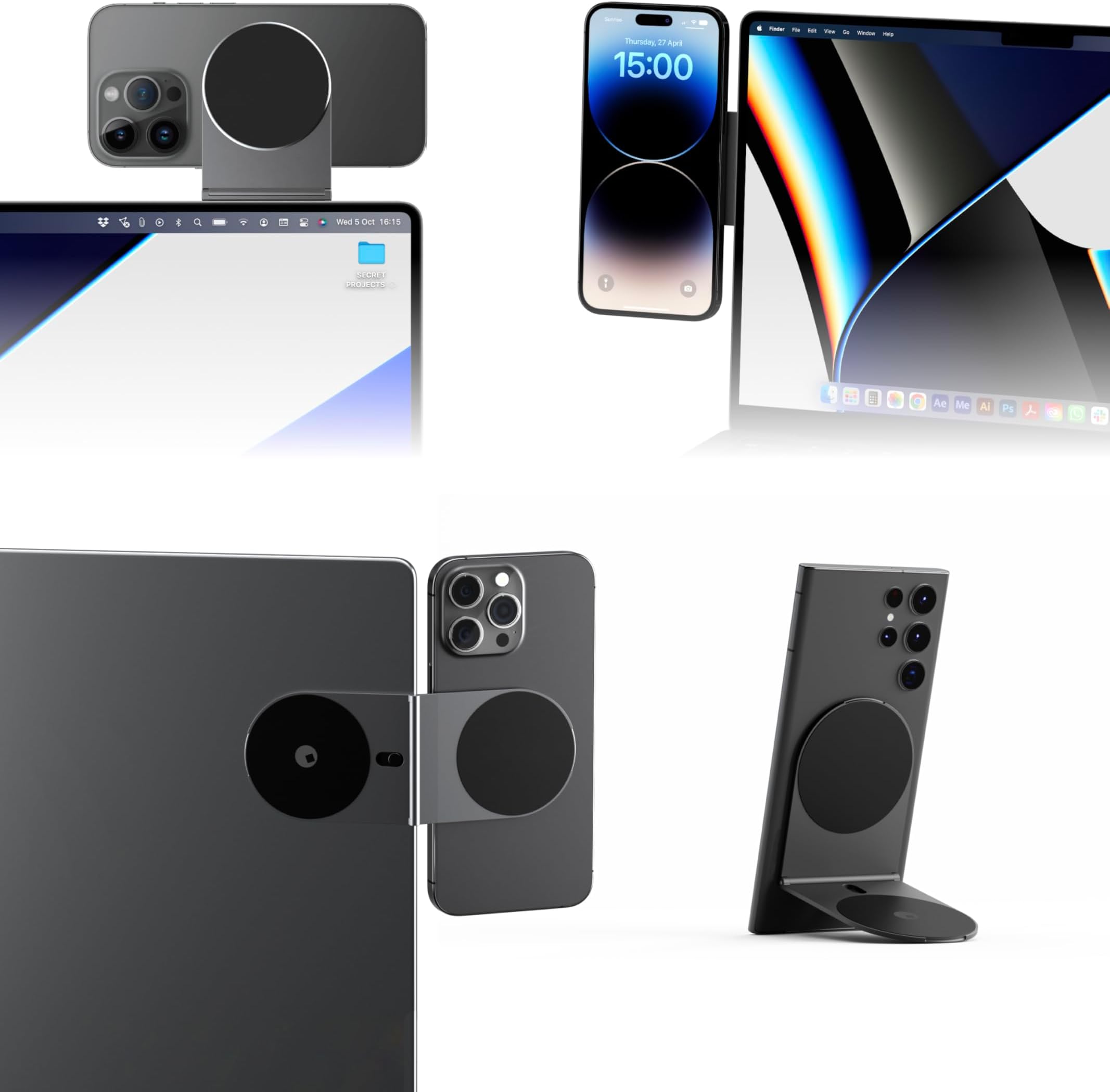 Amazon.com: Rolling Square Edge Pro Core - Magnetic Mount Phone Holder ...