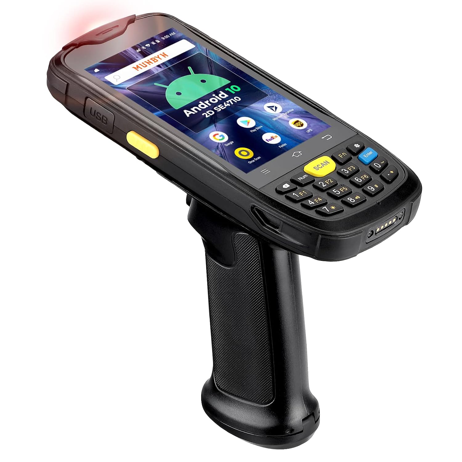 MUNBYN 084P 2024 New Android Barcode Scanner, Android 10 Scanner, Equip ...