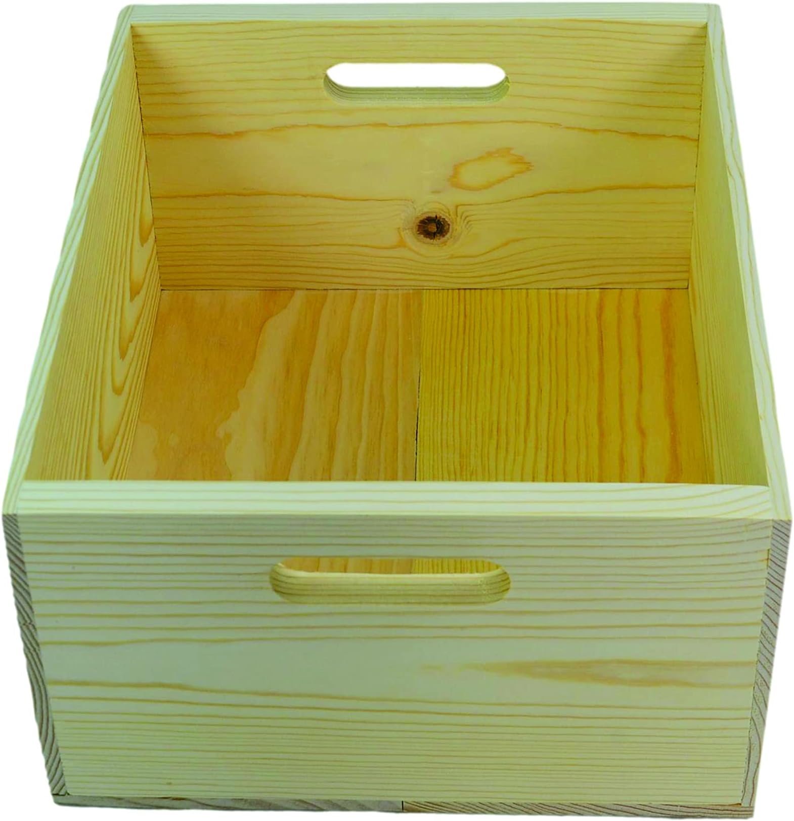 Amazon.com: Wooden Pine Box, 20 x 14 x 7″ Outside Dimensions, With 2 ...