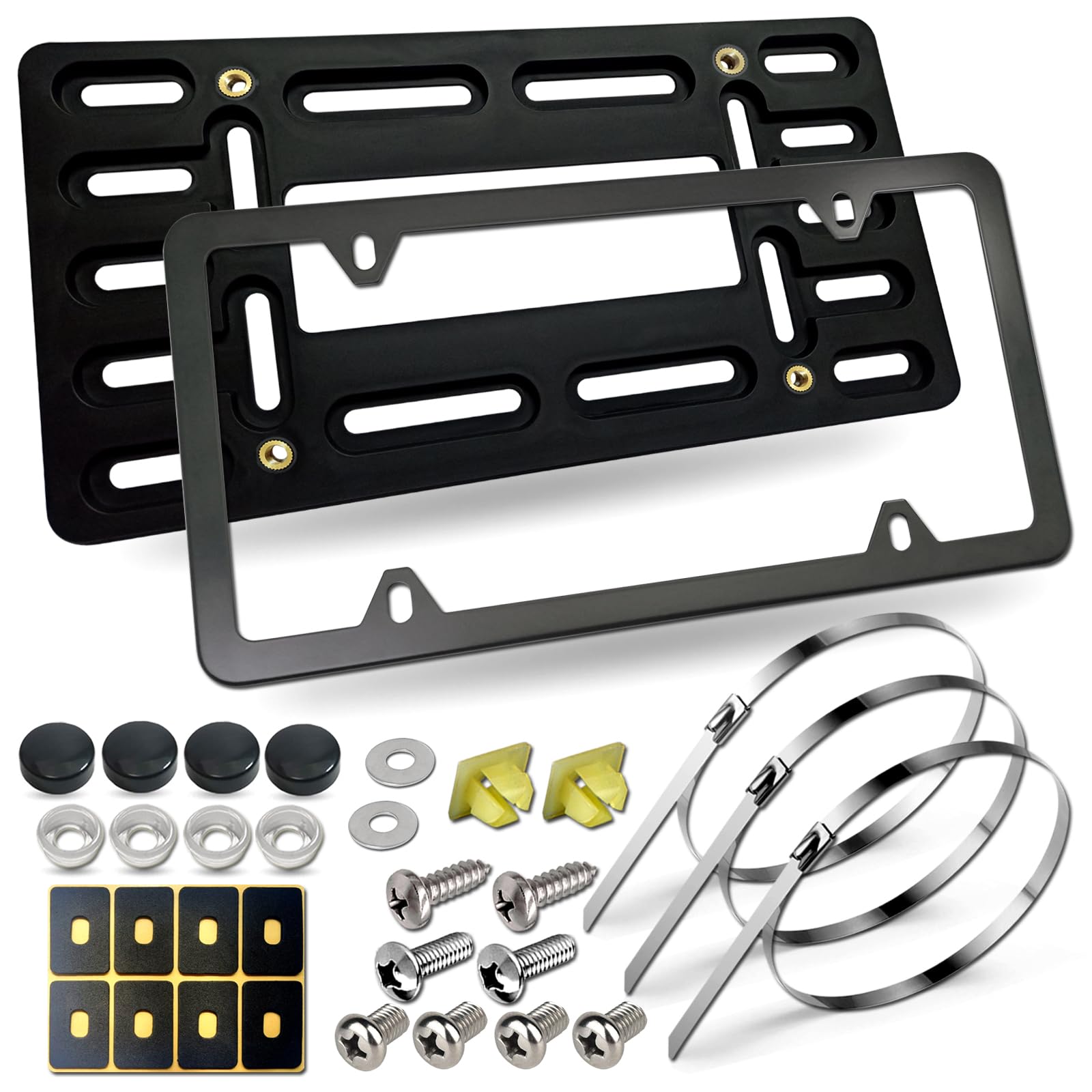 Amazon.com: BGGTMO Front License Plate Mounting Kit- License Plate ...