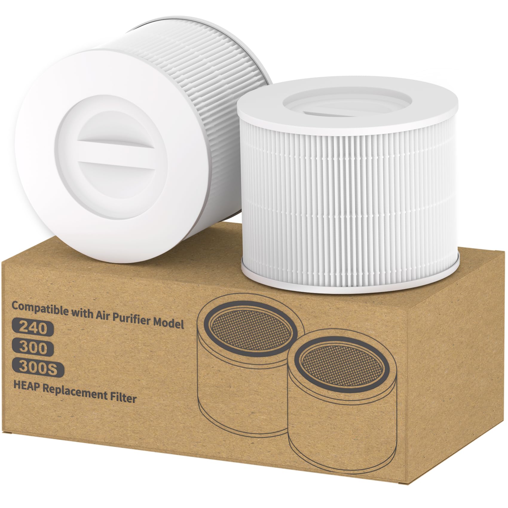 Amazon.com: RGBflt 2 Pack 14 True HEPA Filter Replacement Compatible ...