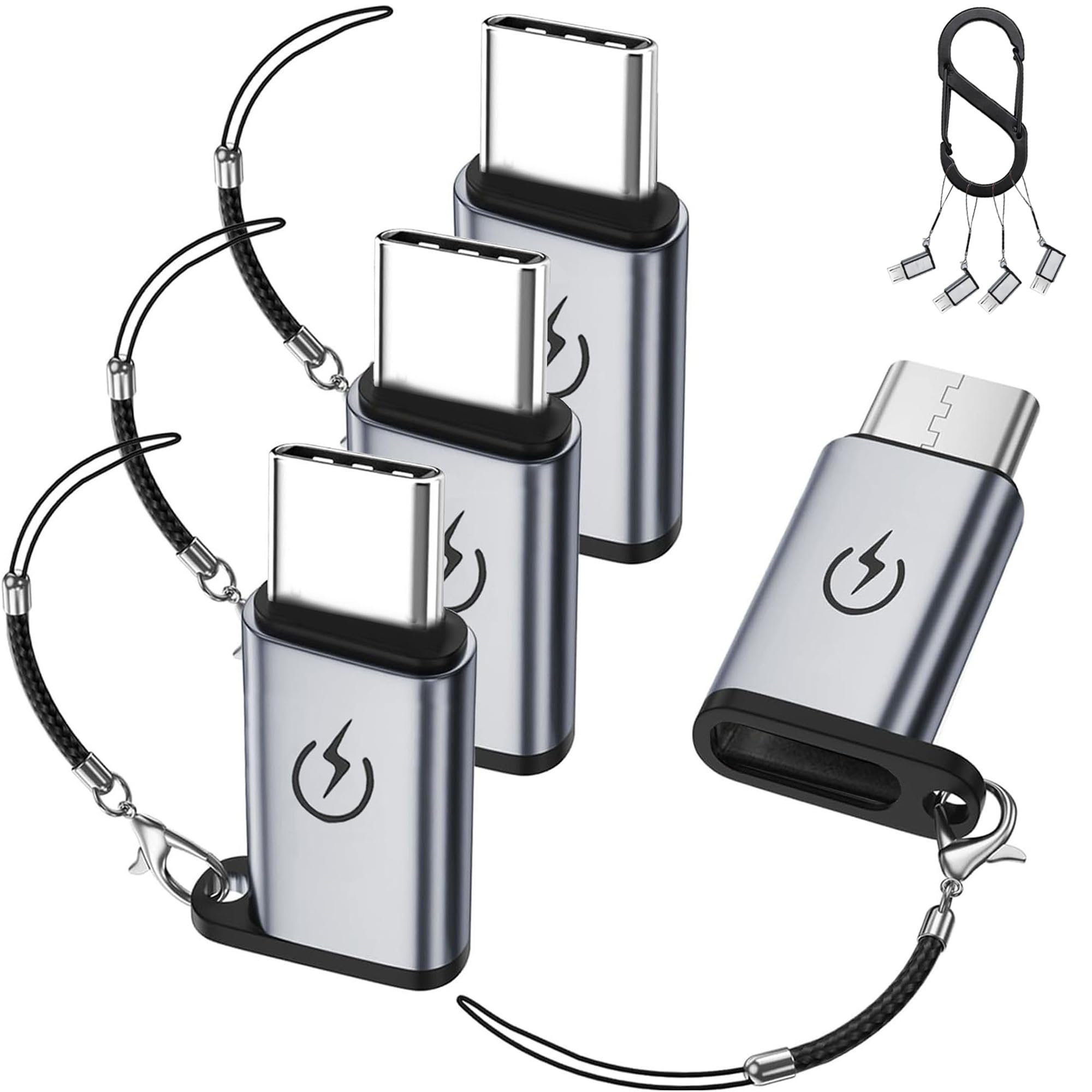 Amazon.com: iPhone to USB C Adapter (4Pack),Type C Charger Connector ...