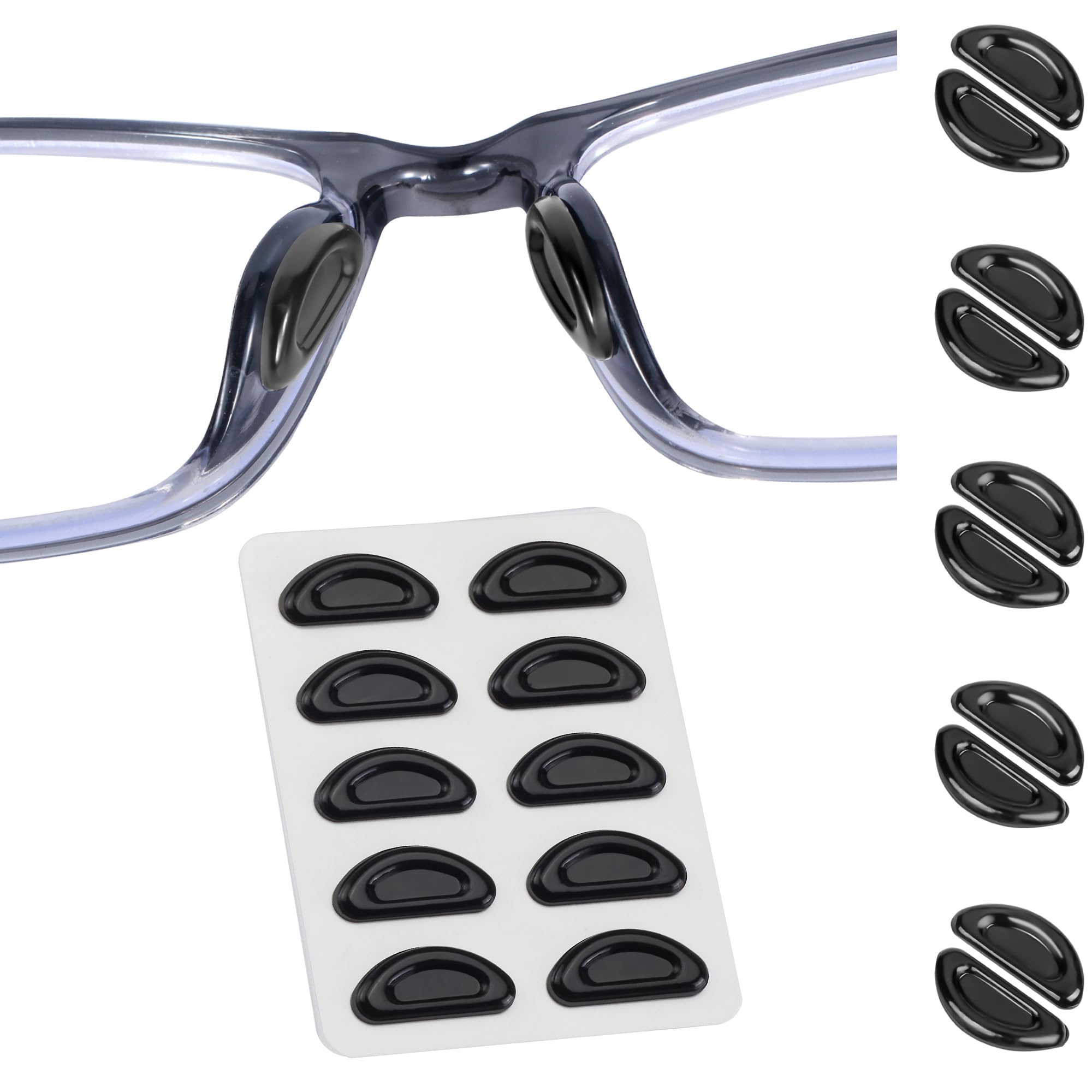 Amazon.com: Eyeglass Nose Pads-Upgraded Soft Silicone Adhesive Glasses ...