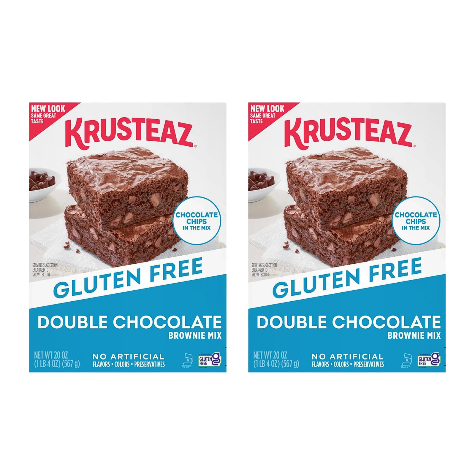 Amazon.com : Krusteaz Gluten Free Baking Mix, Double Chocolate Brownie ...