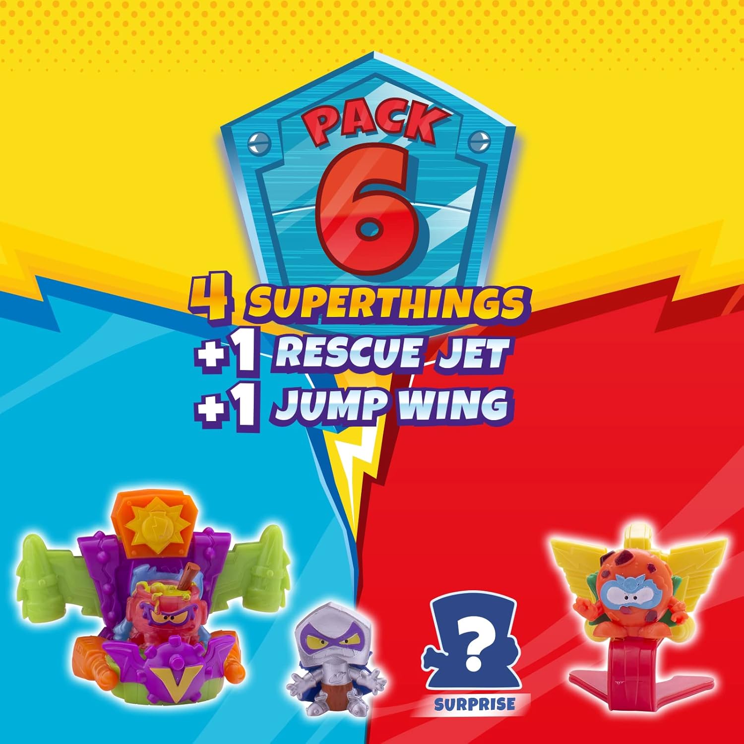 SUPERTHINGS Rescue Force Series – 6-Pack. Includes 4 SuperThings (1 ...