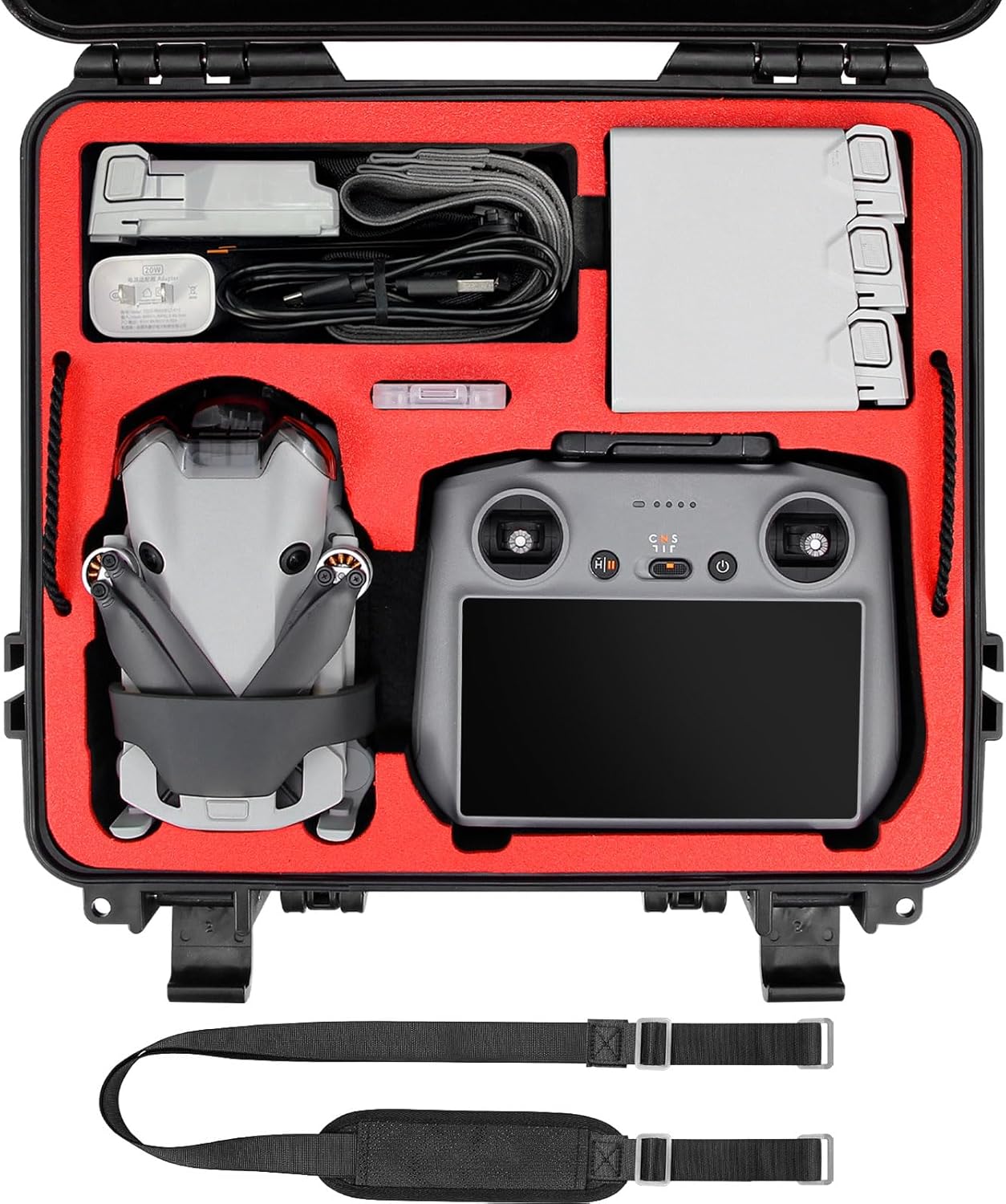 FPVtosky Dual Layer Hard Case for DJI Mini 4 Pro/Fly More Combo ...