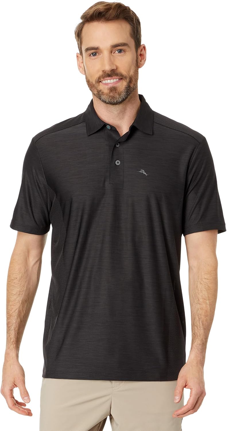 Amazon.com: Tommy Bahama Polo Palm Coast para hombre, Negro azabache ...