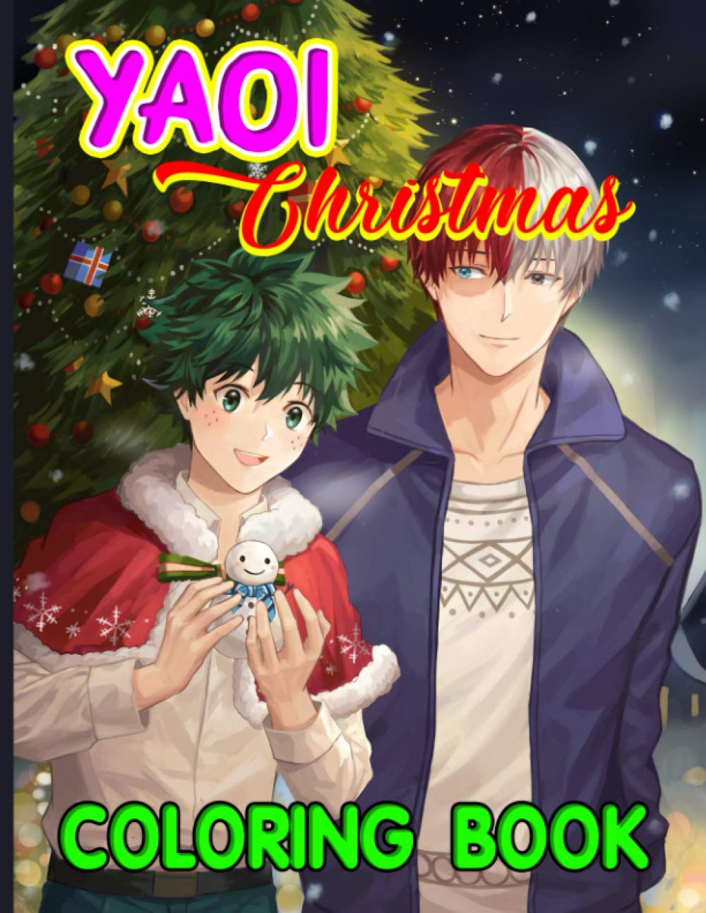 Yaoi Christmas Coloring Book: Creative Yaoi Christmas Coloring Books ...
