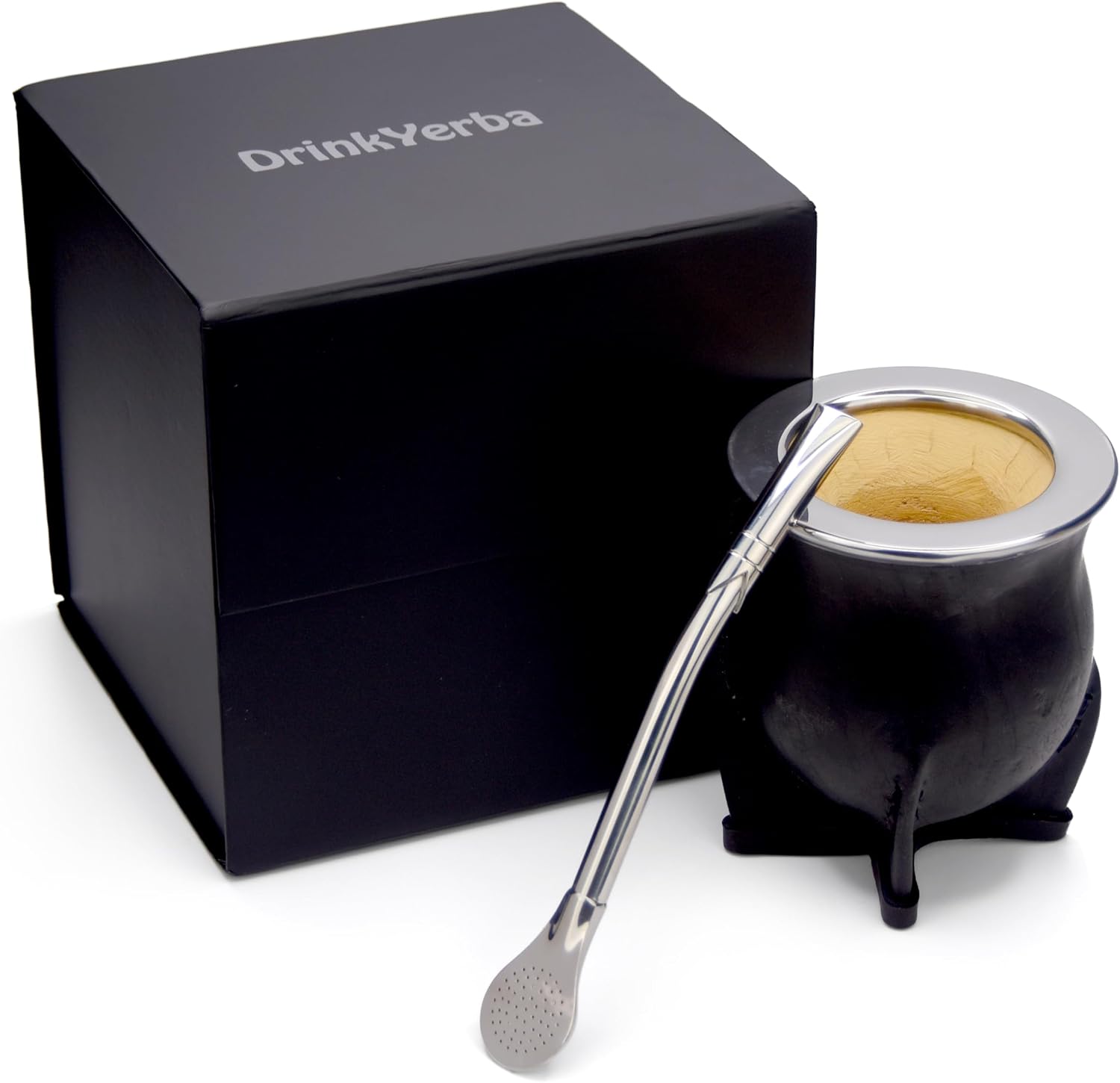 Amazon.com: DrinkYerba Set de Mate Calabaza Artesanal – Mate de ...