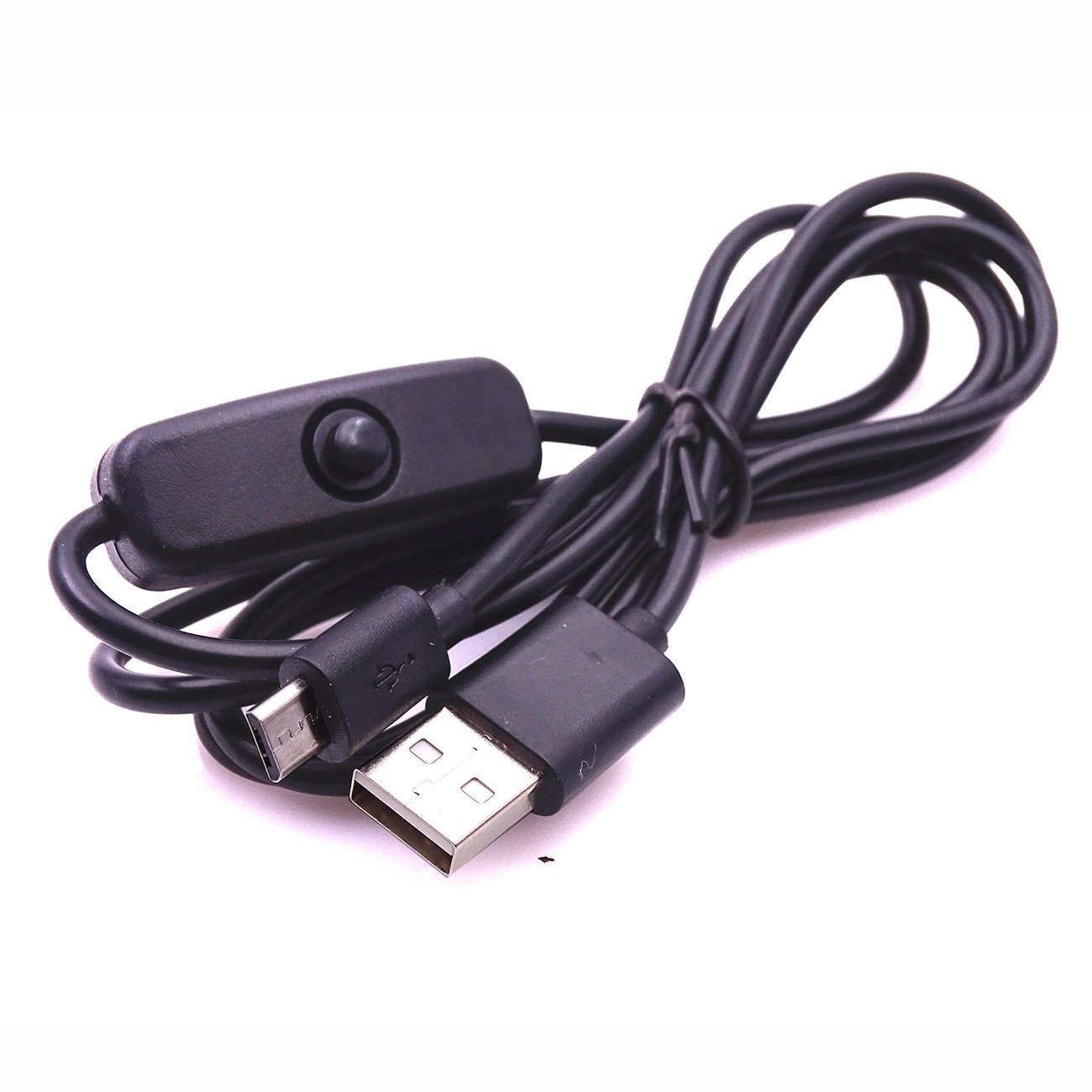 Amazon.com: Raspberry Pi 3 Power Cable with Switch ON/Off Button Micro ...