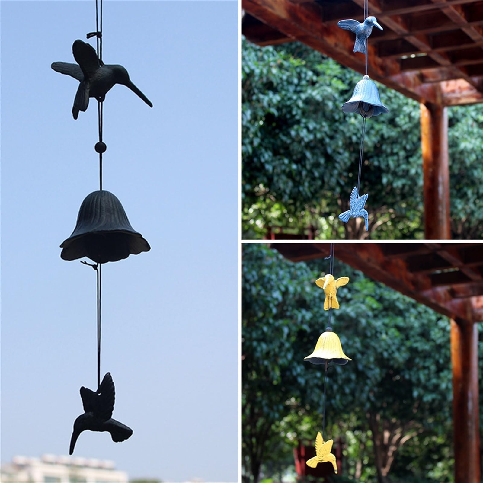 Snapklik.com : Window Wind Chimes Cast Iron Windbell Wall Japanese ...