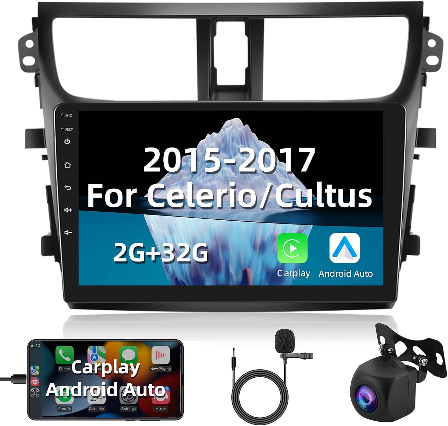 Amazon.com: 2G+32G for Suzuki Celerio/Cultus 2015 2016 2017 Wireless ...