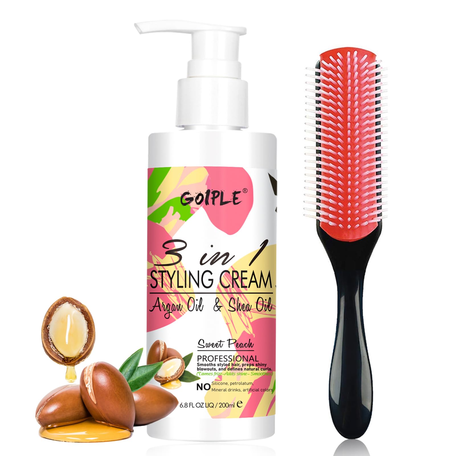 Amazon.com: 3-In-1 Styling Cream for Flyaways - Anti-Frizz Cream to ...