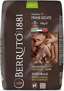 1881 Organic Wholemeal Penne Rigate31 Pasta 500g : Buy Online at Best ...
