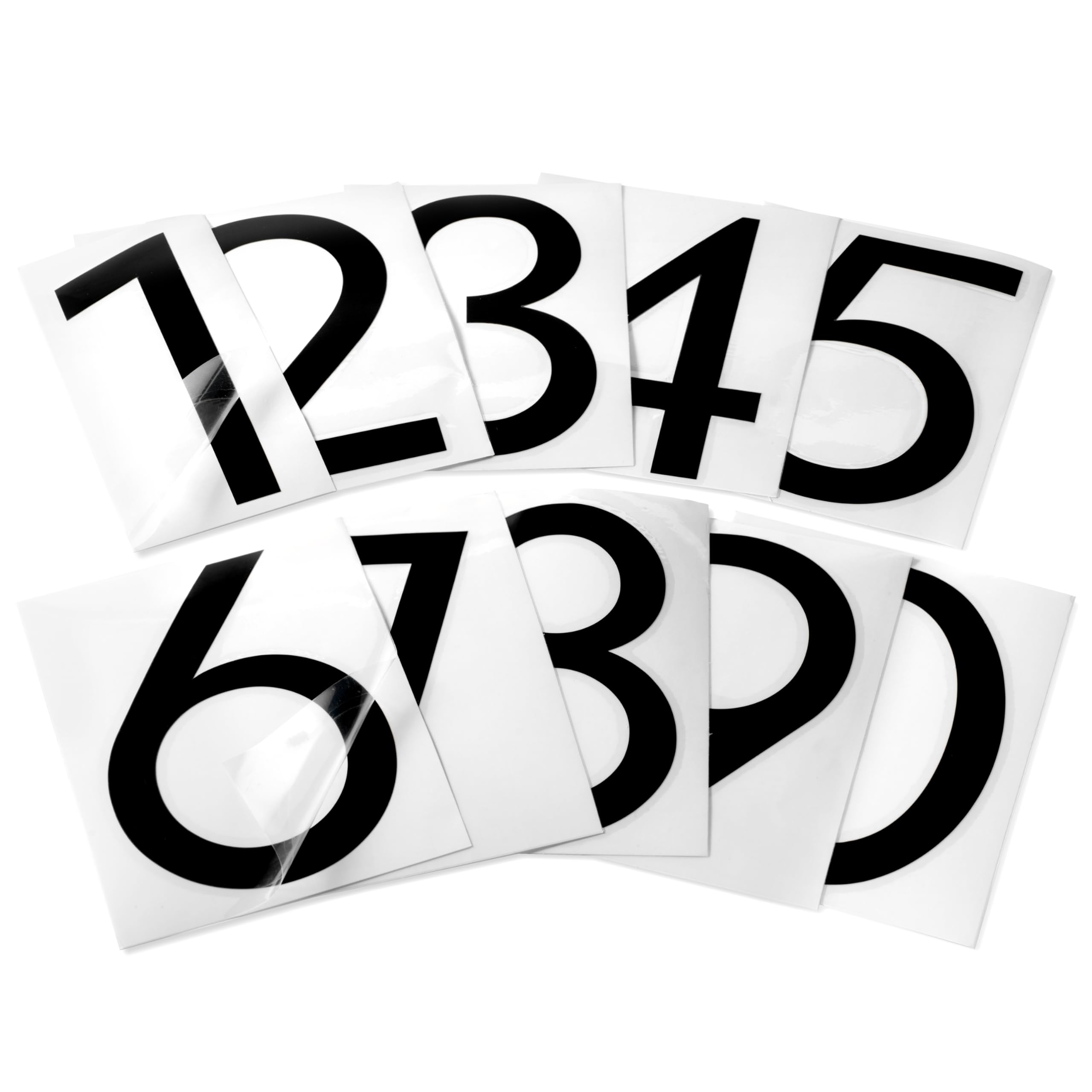 Amazon.com: Large Number Stickers 6 Inch, 0-9 | Weatherproof Vinyl ...