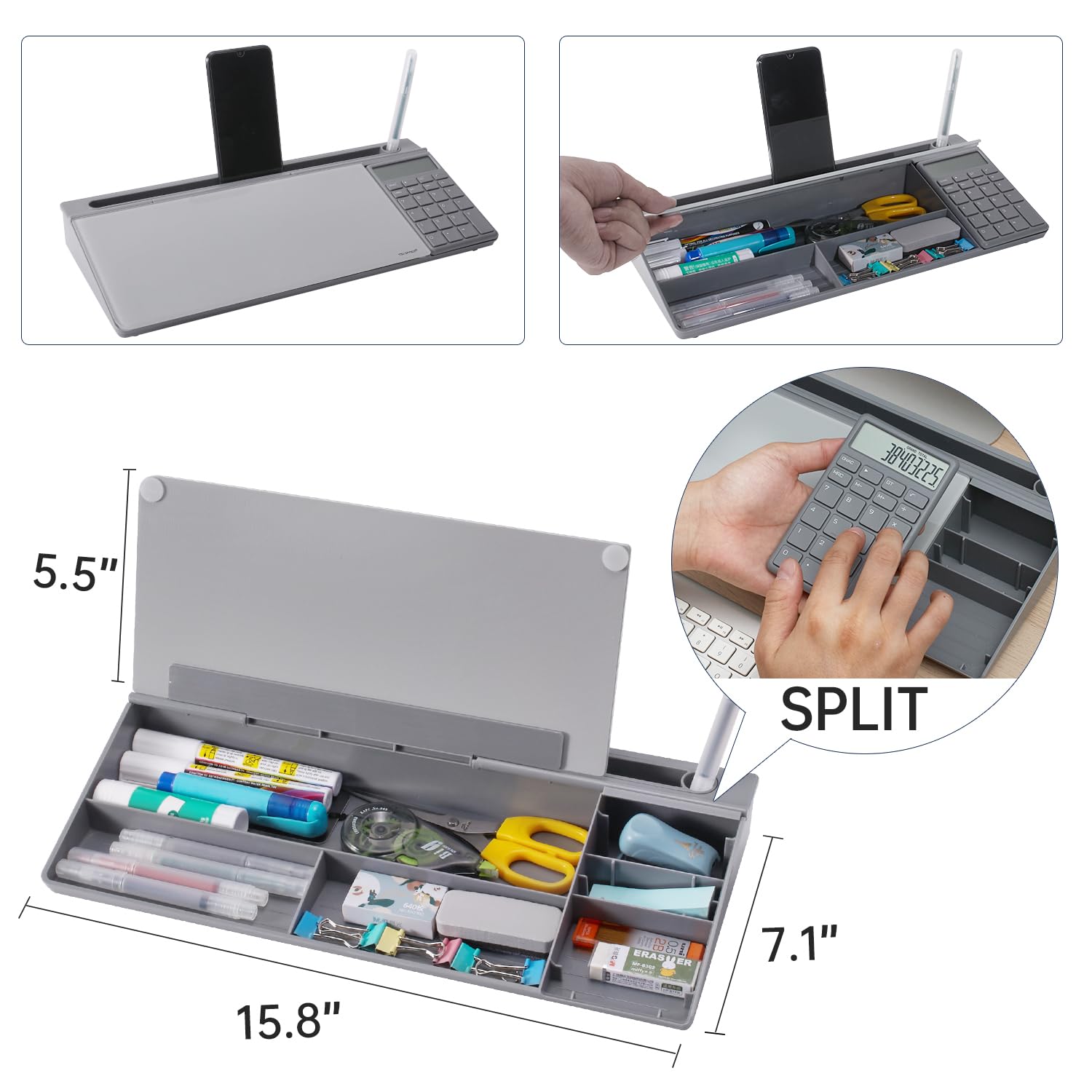 Snapklik.com : Small Glass Desktop Whiteboard Dry-Erase-Board ...