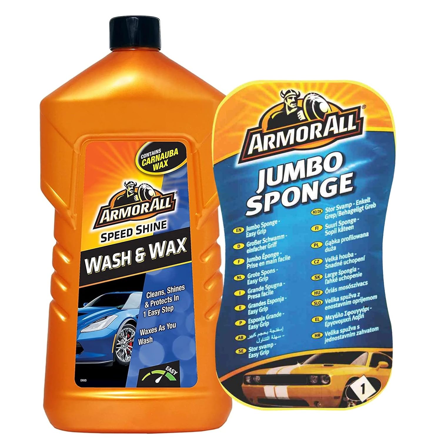 Armorall Armor All Wash and Wax with Jumbo Sponge (1000 ml) : Amazon.in ...