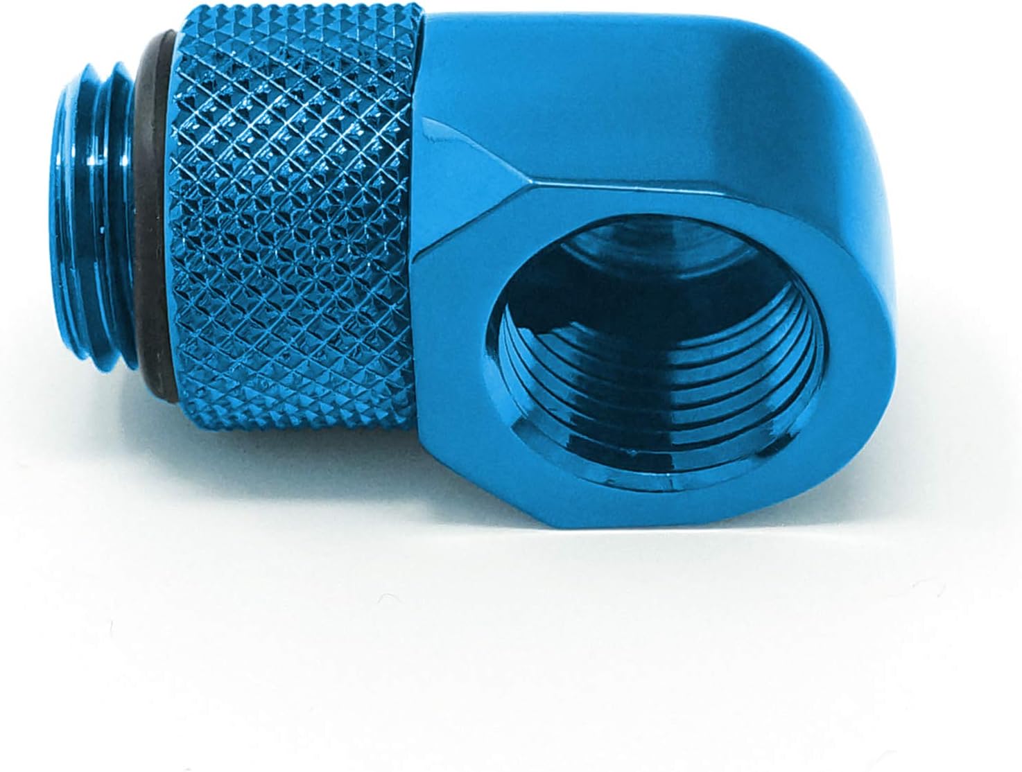 Morthan Cooling Angled 90° Rotatable Adapter Fitting Blue – BigaMart