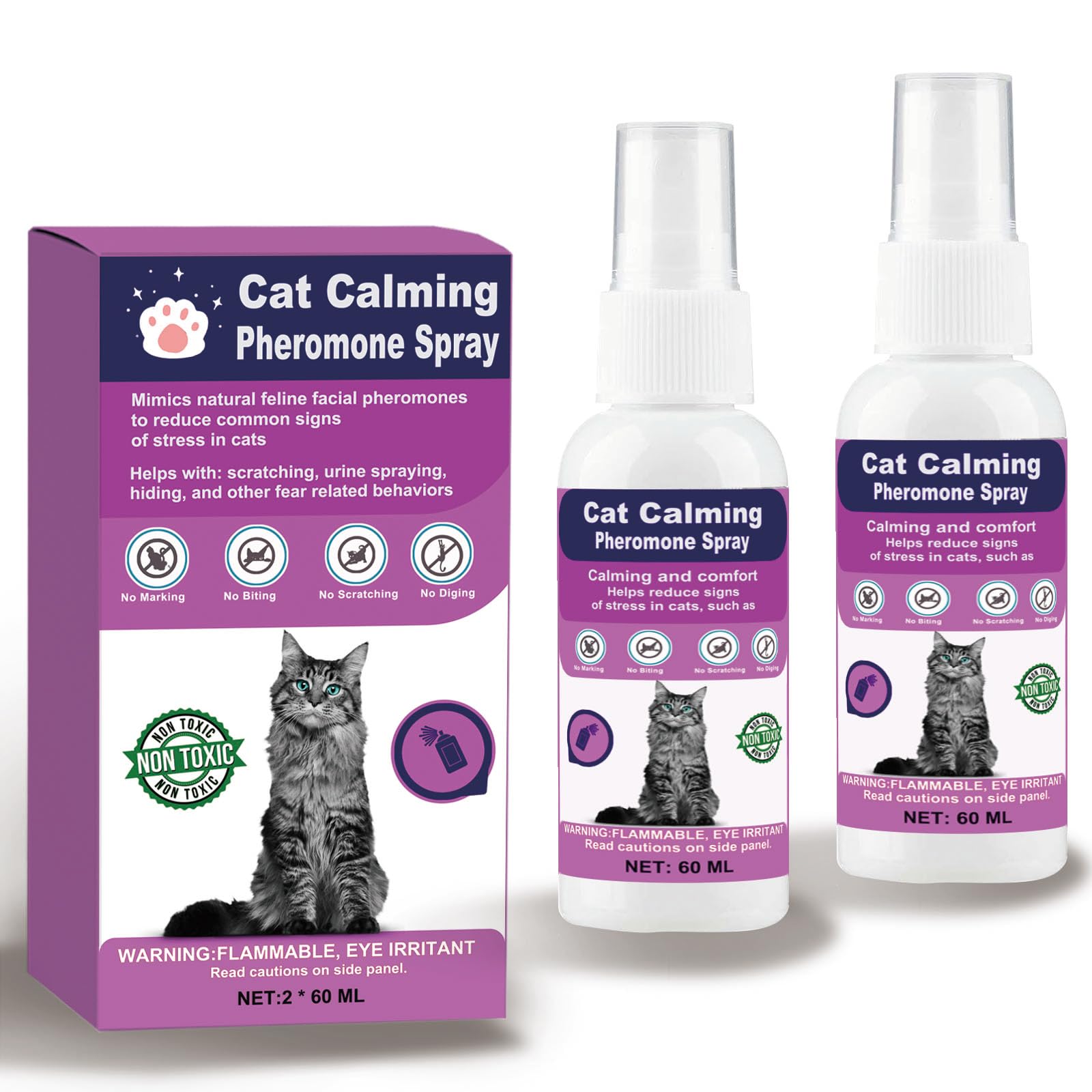Amazon.com : Cat Calming Pheromone Spray - Anti Anxiety Pet Products ...