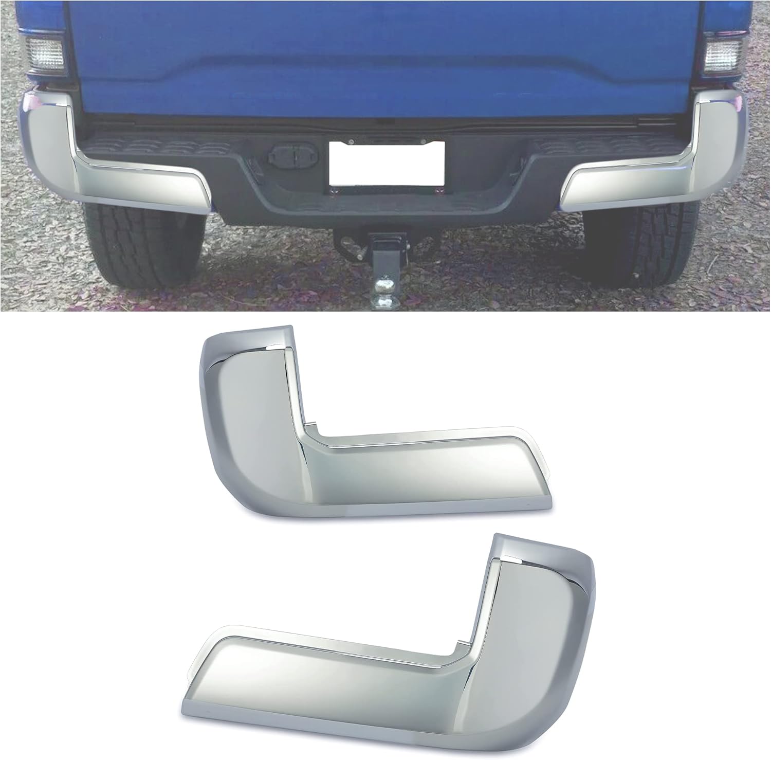 Amazon.com: KUAFU Rear Bumper End Cap Compatible with 2016-2023 Toyota ...